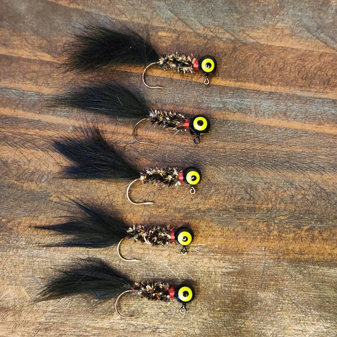5 Pack Crappie Jigs 1/8 Oz. Handmade Fishing Lure. - Etsy