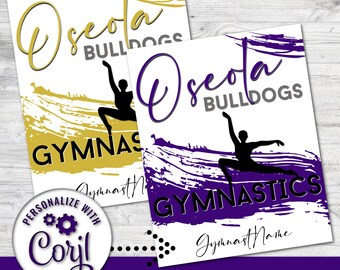 Personalized Gymnastics Poster - Etsy