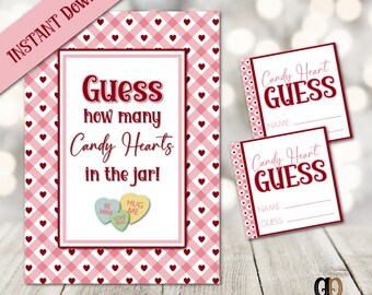 Candy Hearts Game - Etsy