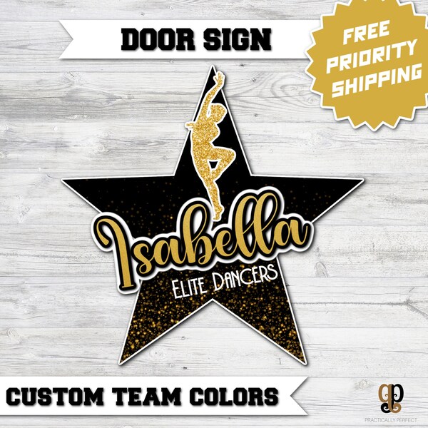 Dance Team Door Sign - Etsy