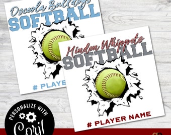 Softball Locker Sign - Etsy
