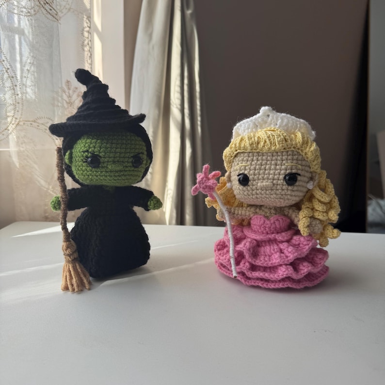 2 in 1 Wicked Inspired Crochet Pattern Bundle: Elphaba & Glinda PDF ...