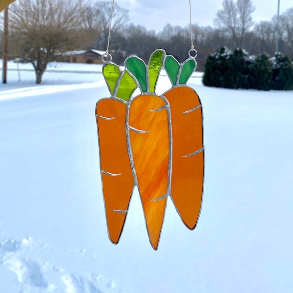 Stained Glass Carrot - Etsy