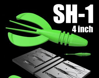 Digital File: Mold senko 5 Inch Lure. 3D STL, STEP File for CNC and 3D ...