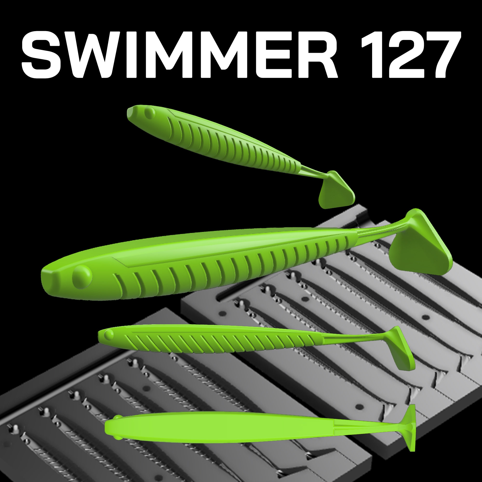 Digital File : Swimmer 127 Mm. 3D STL, STEP File for CNC and 3D Print ...