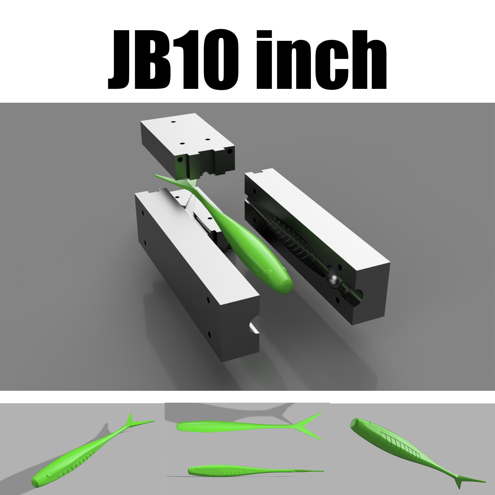 Digital File: Mold JB 10 Inch STL, STEP, for 3d Print and Cnc - Etsy