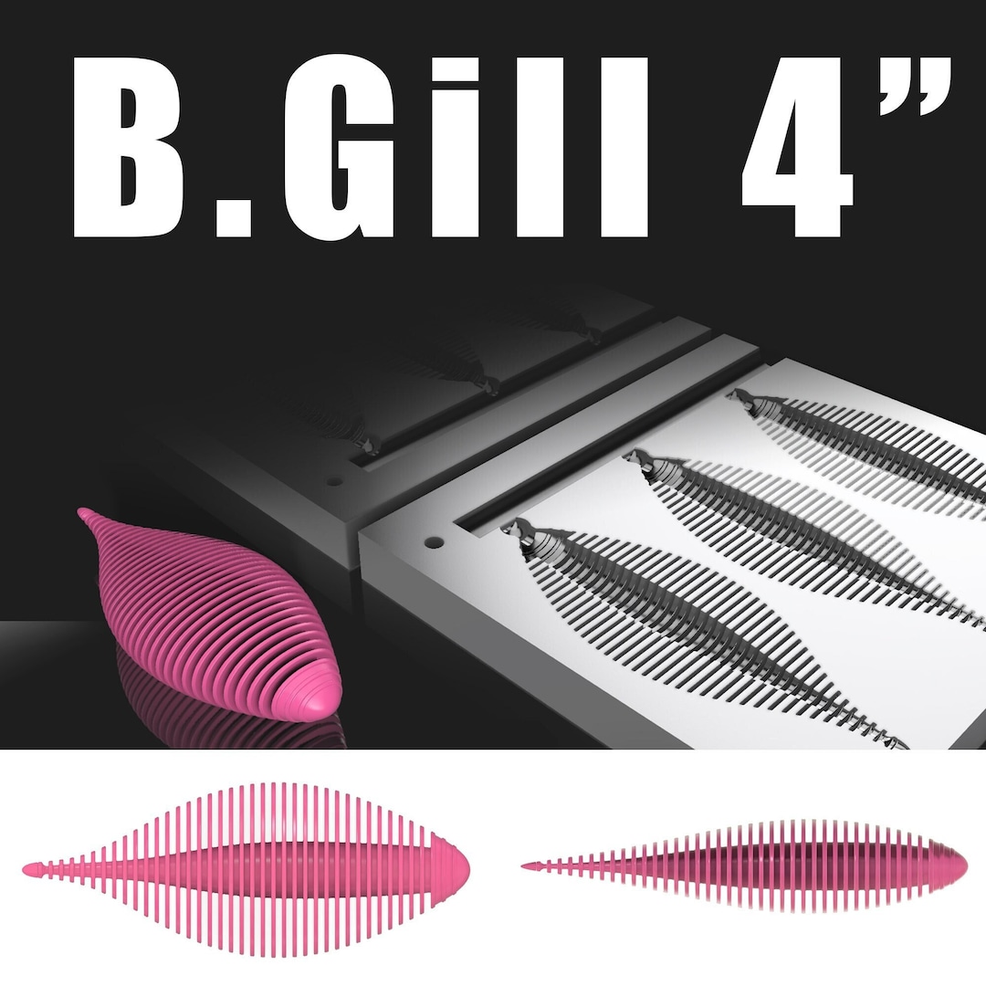 Digital File: Mold B.gill 4 Inch. 3D STL, STEP File for CNC and 3D ...