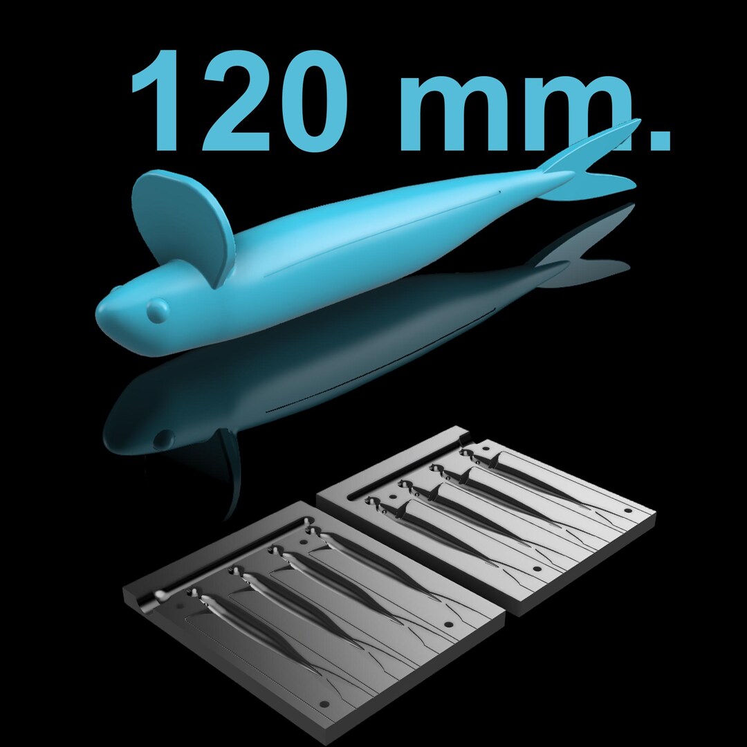 Digital File: 120 Mm. Minnow 3D STL, STEP File for CNC and 3D Print - Etsy