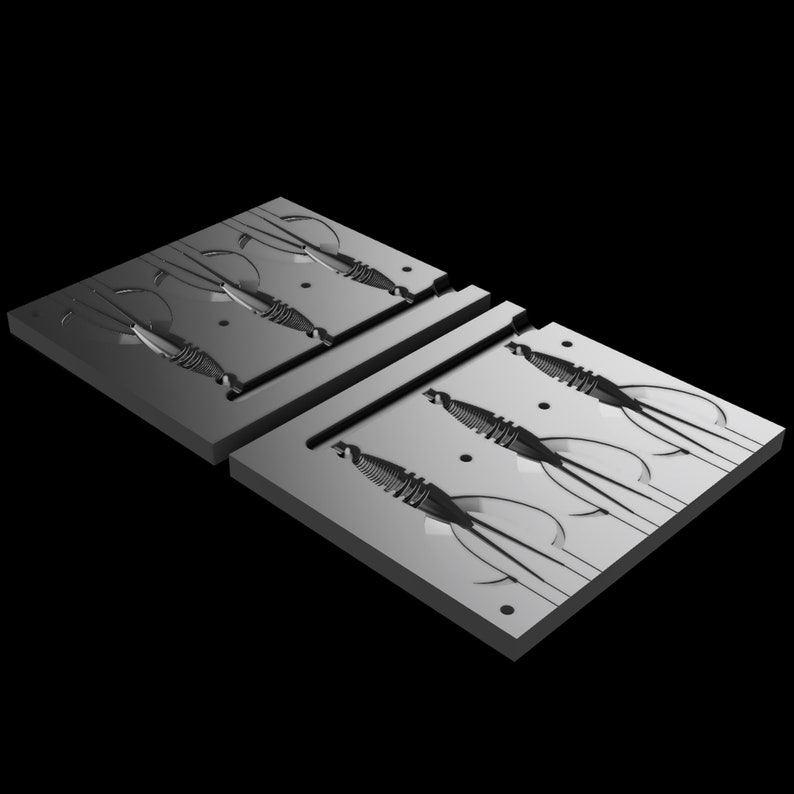Digital File Mold SH 1 4 Inch 3D STL STEP File For Cnc And 3D Print