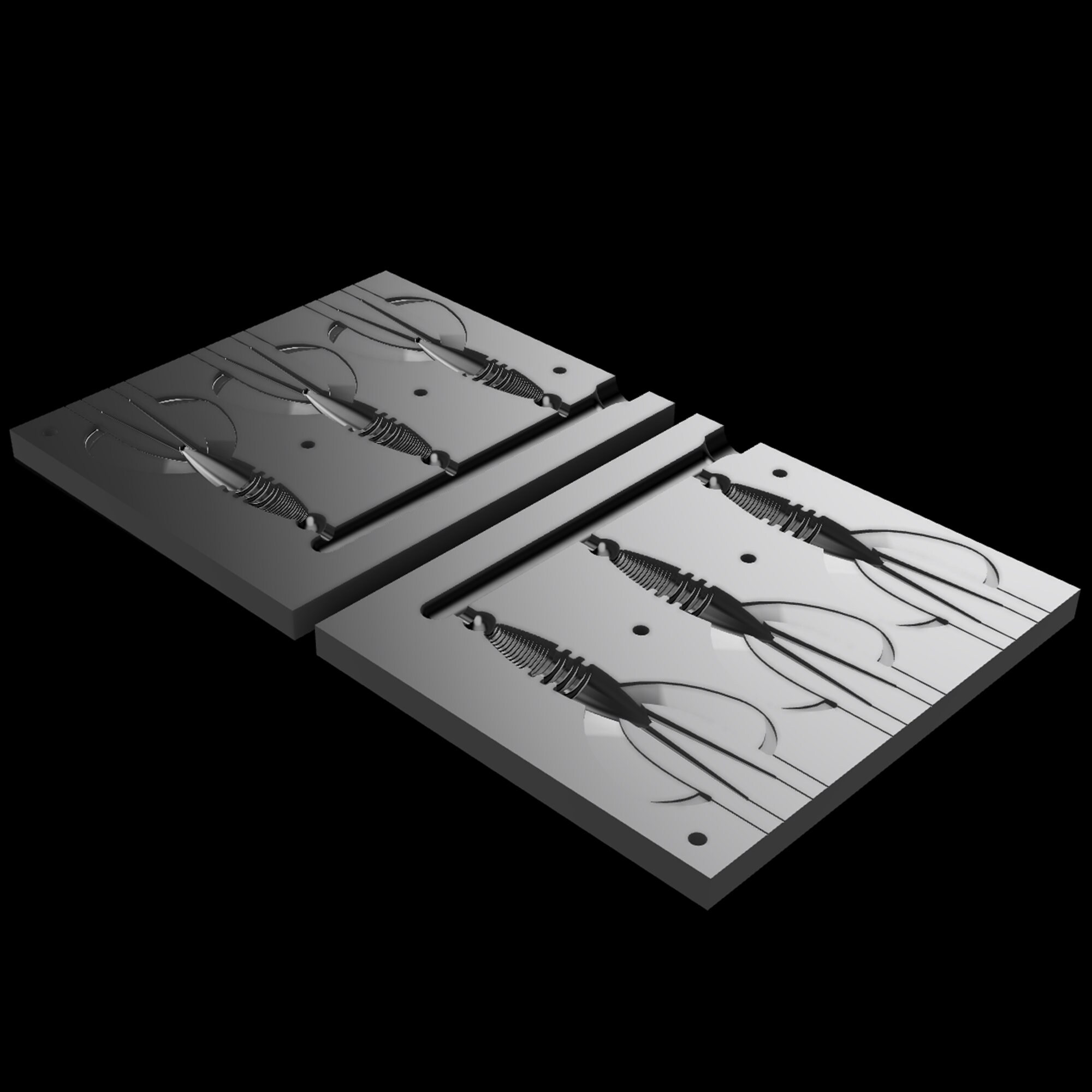 Digital File Mold SH 1 4 Inch 3D STL STEP File For Cnc And 3D Print
