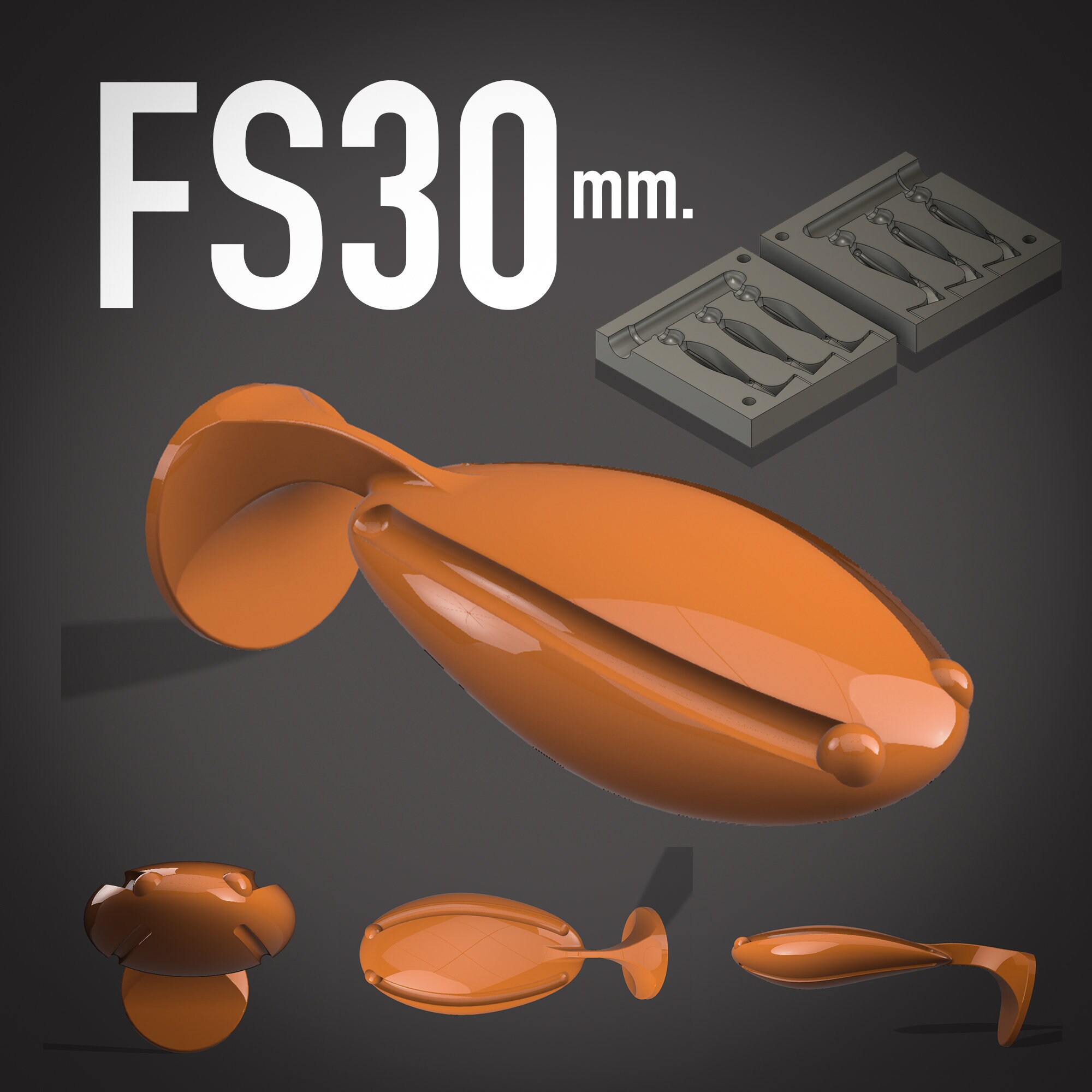 Digital File: Mold FS 30 Mm. for Cnc and 3D Print - Etsy
