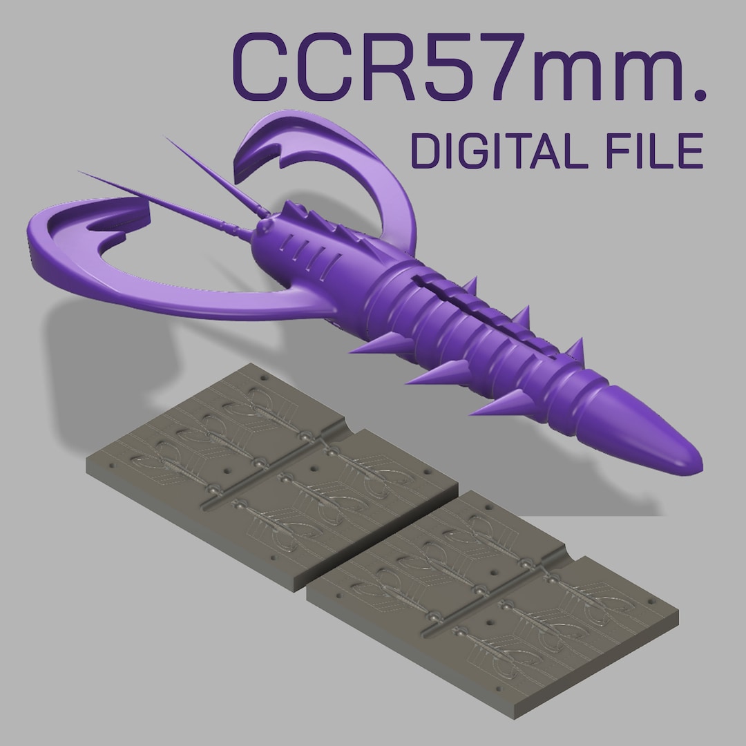 Craw Mold 3D File: CNC & 3D Print, Ccr57mm (digital Download) - Etsy