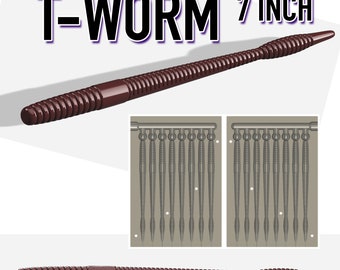 Digital File: Mold Introduces Z Craw Worm 7 Inch STL, STEP, for 3d ...