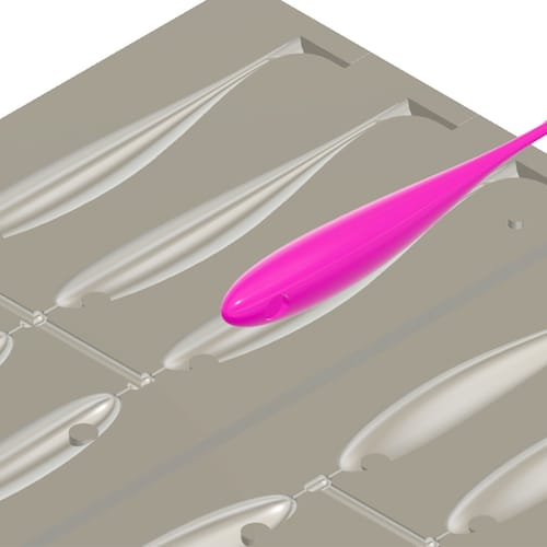 Digital File: Mold Fishing Lure Softbait Mold 3D STL STEP - Etsy