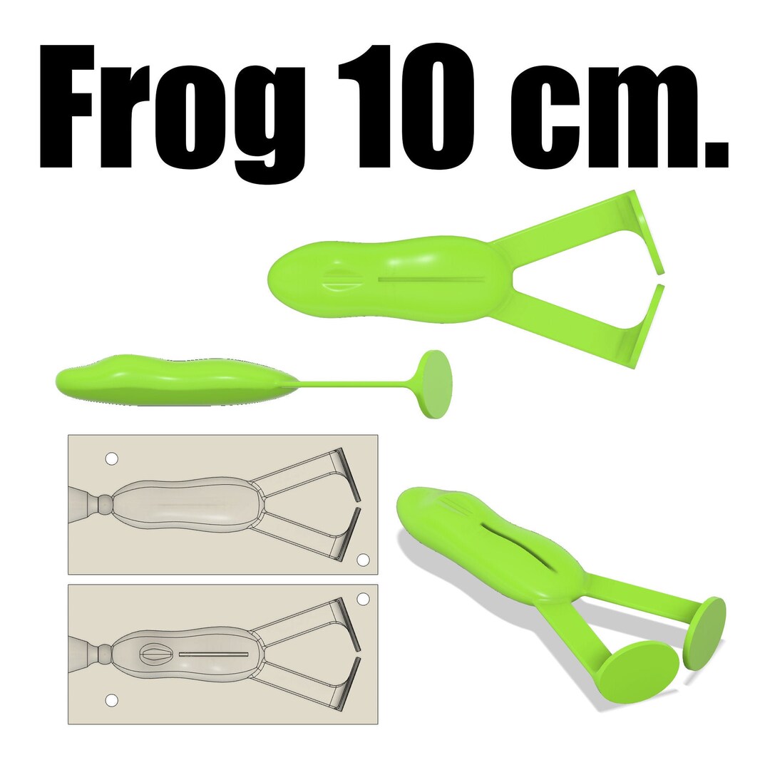 Digital File: Mold Frog 10 Cm. 3D STL, STEP File for CNC and 3D Print ...