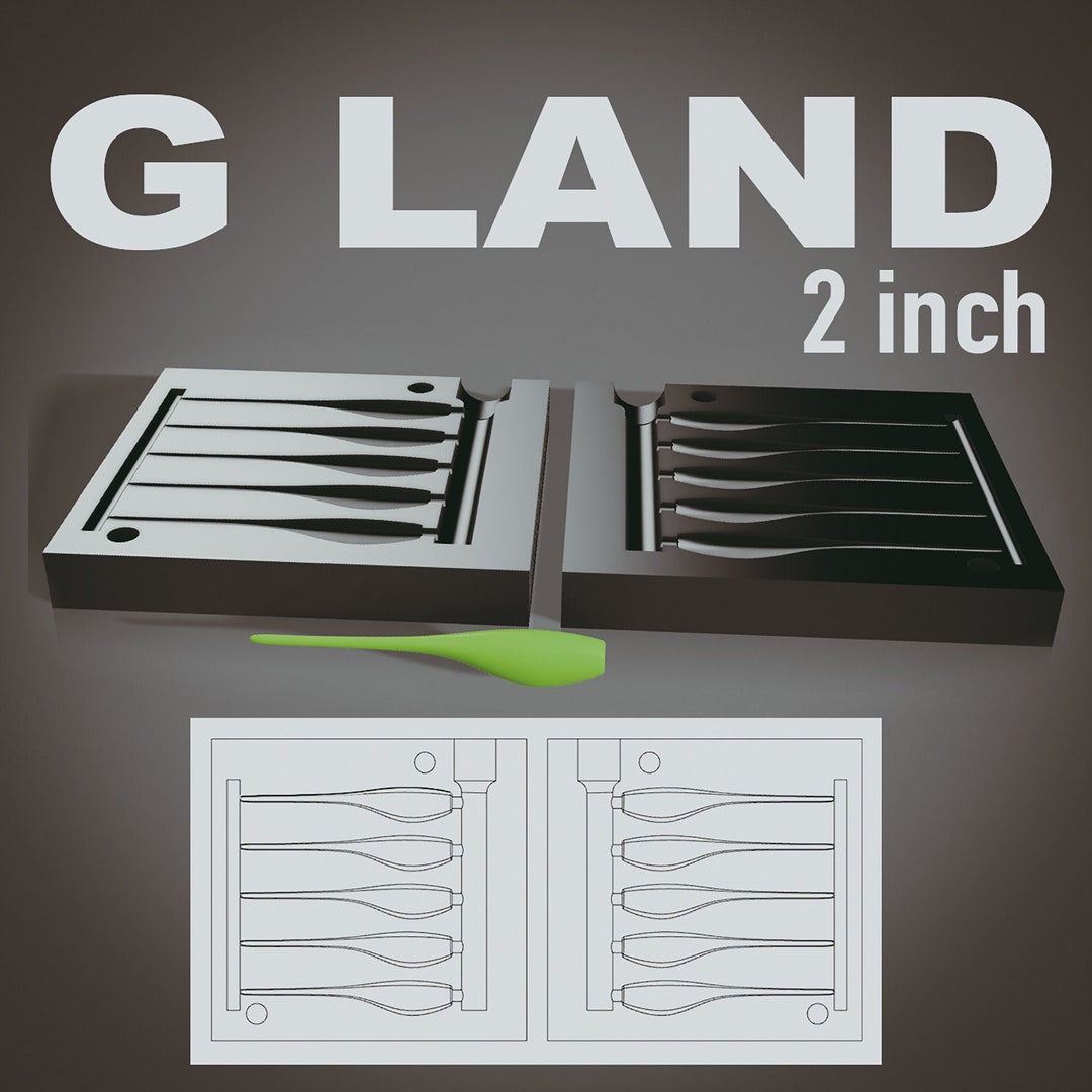 Digital File: Mold G-land 2 Inch. 3D STL, STEP File for CNC and 3D ...