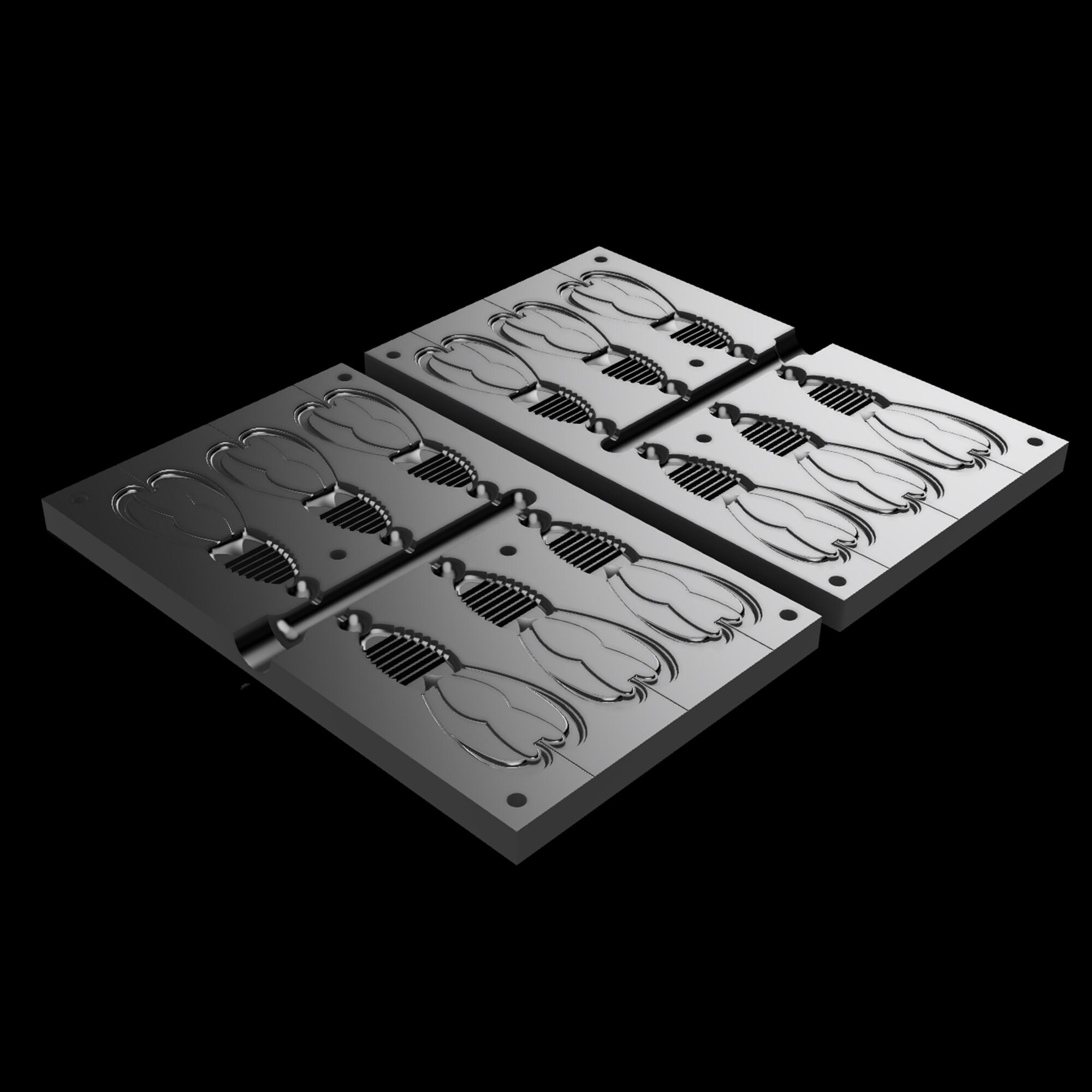 Digital File: Mold Trail Ii. 3D STL, STEP File for CNC and 3D Print - Etsy