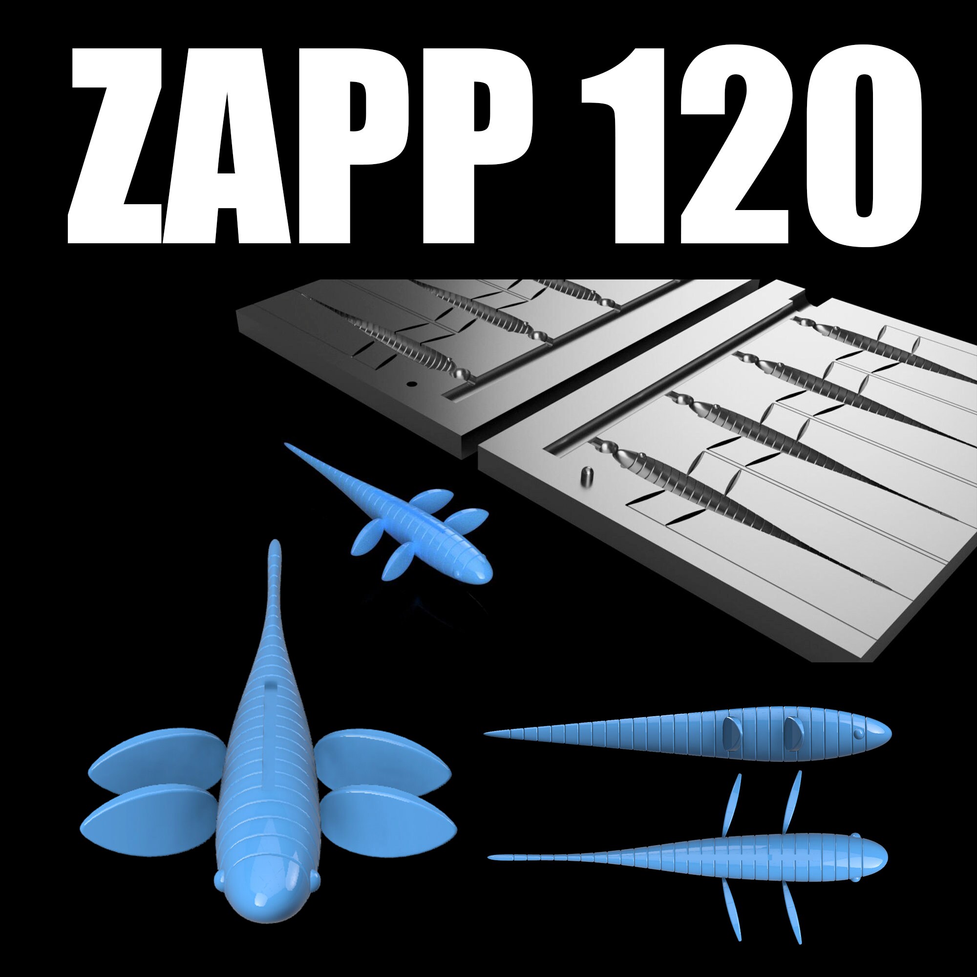 Digital File: Mold Zapp 120mm. 3D STL, STEP File for CNC and 3D Print ...