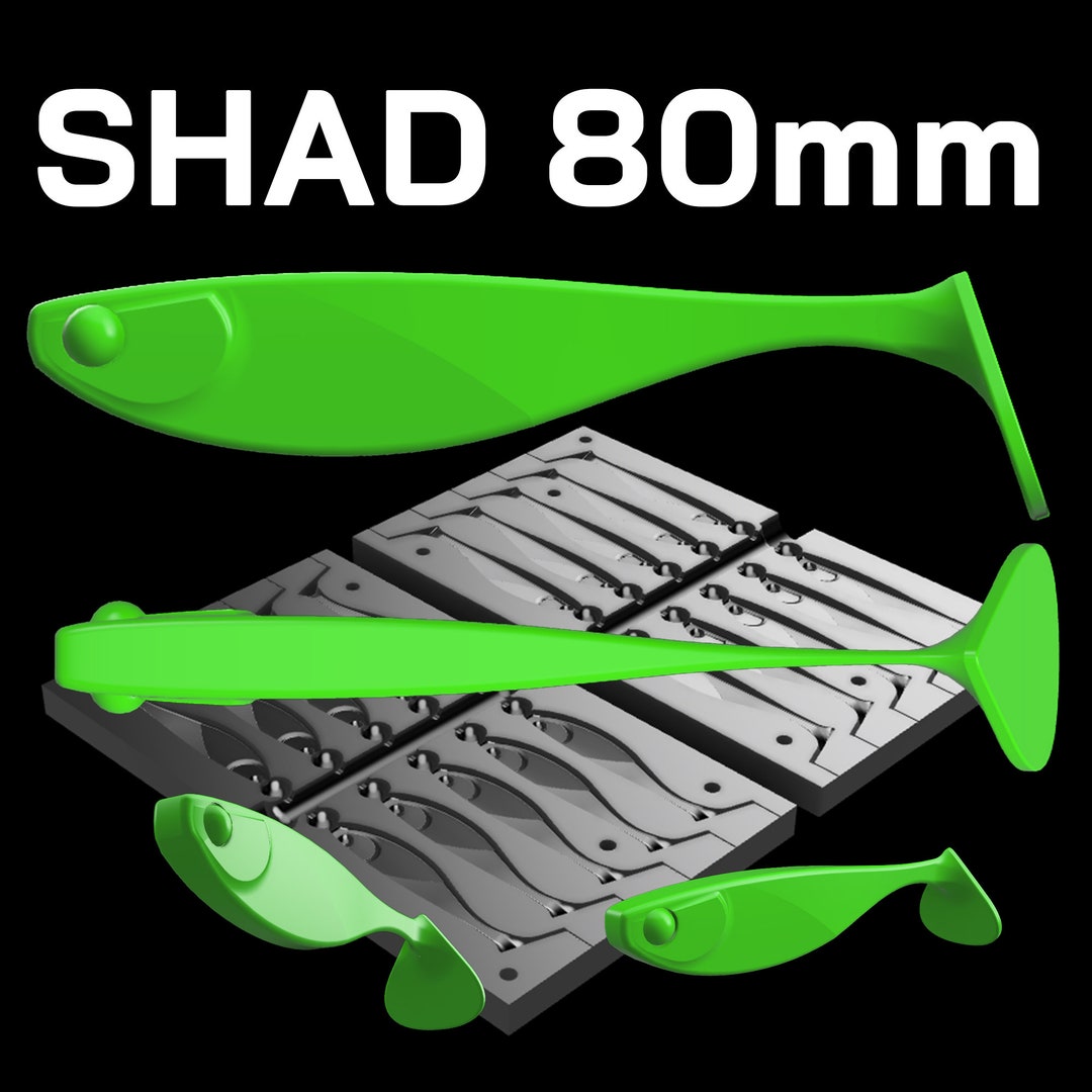 Digital File : Shad 80 Mm. 3D STL, STEP File for CNC and 3D Print - Etsy