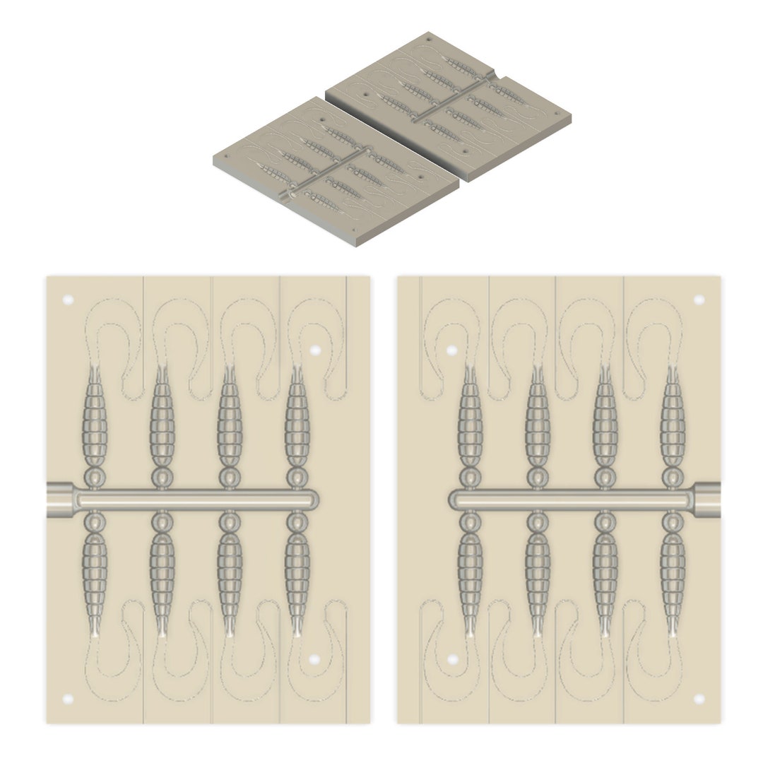 Digital File: Mold 75 Mm. Grub 3D STL, STEP File for Cnc and 3D Print ...
