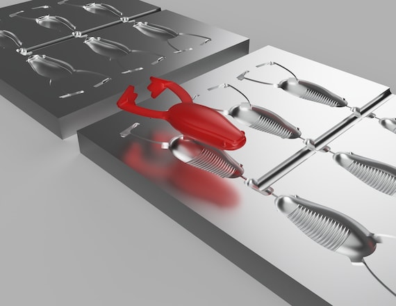 Digital File: Mold Fishing Lure Frog Softbait Mold 3D STL | Etsy