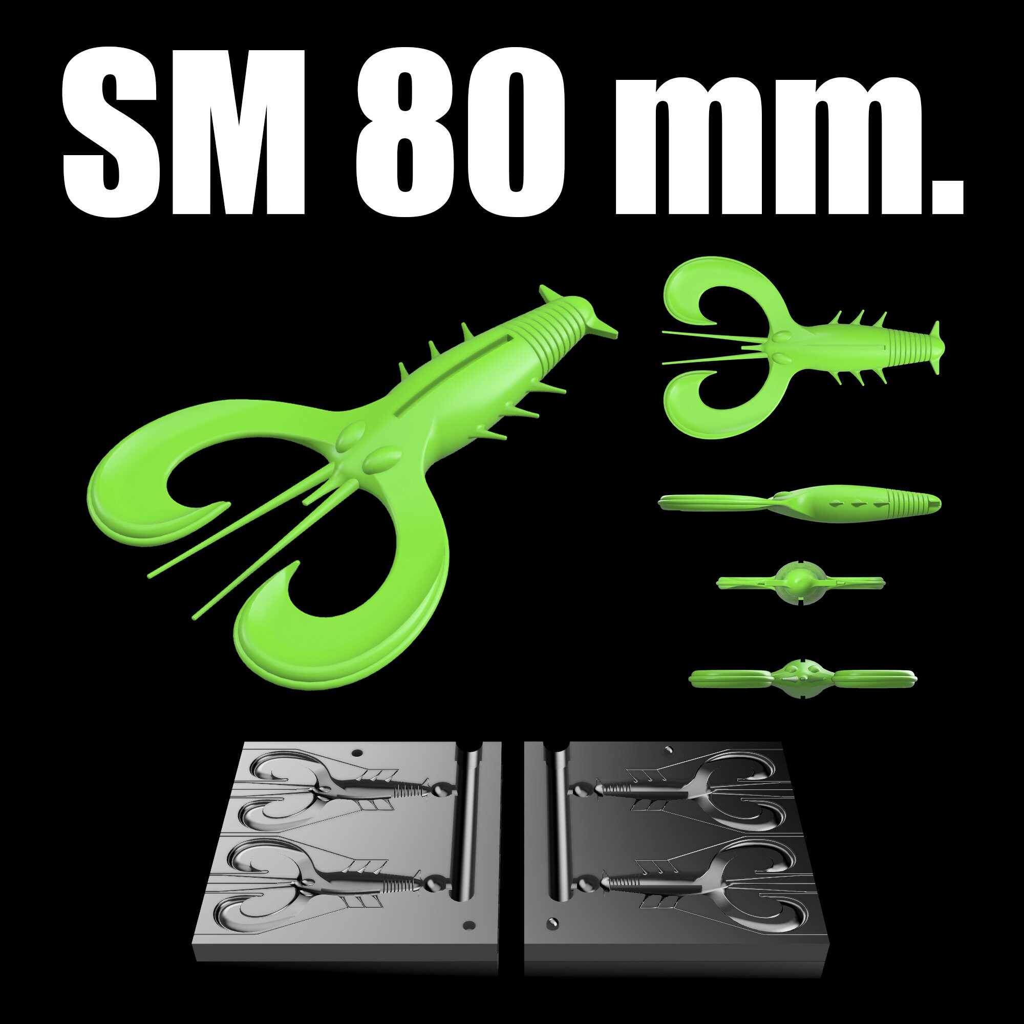 Digital File: Mold SM 80mm. 3D STL, STEP File for Cnc and 3D Print - Etsy