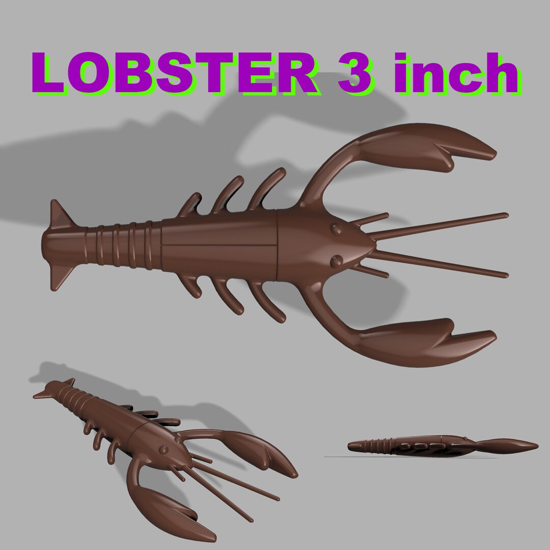 Digital File: Lobster 3 Inch. 3D STL, STEP File for CNC and 3D Print - Etsy