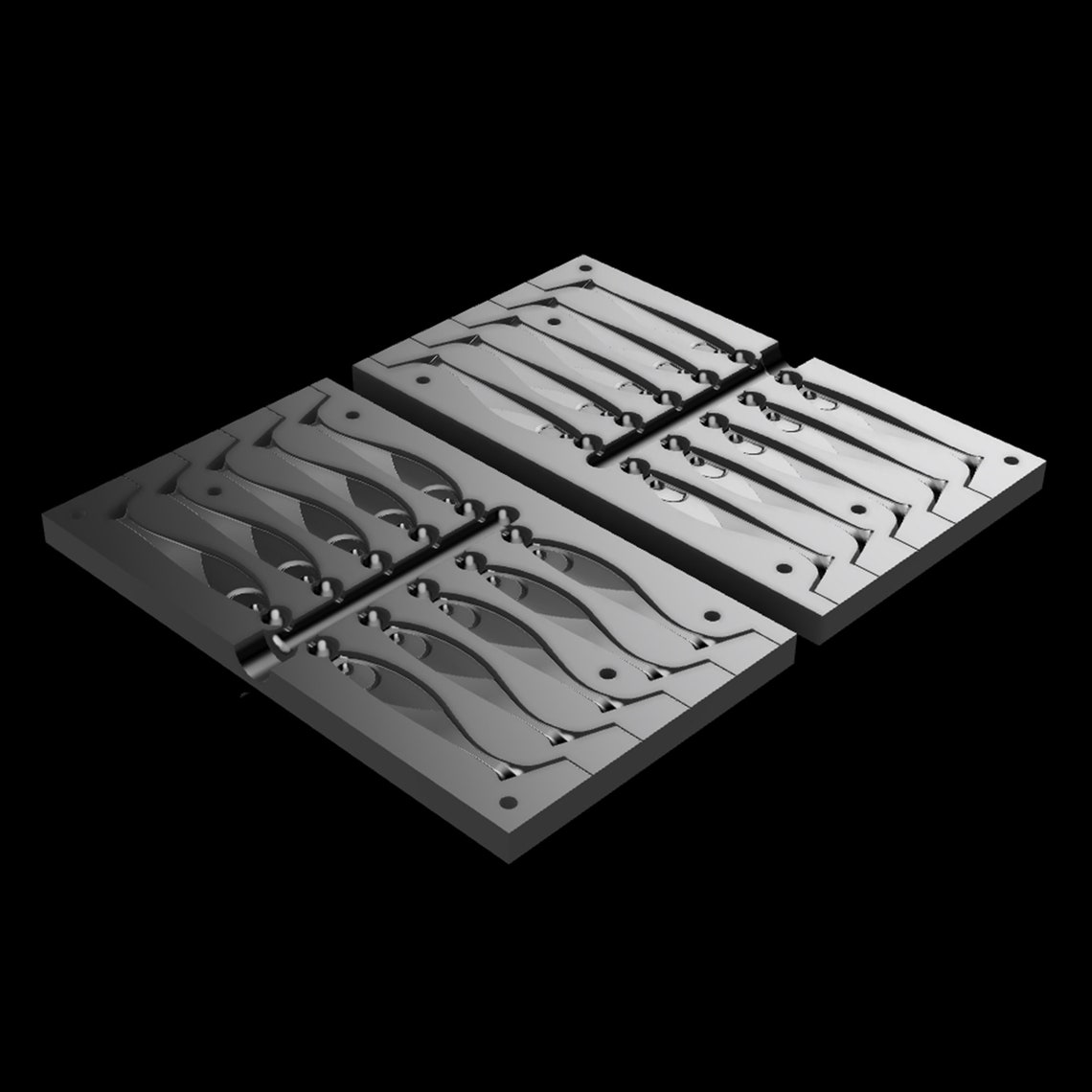 80mm Shad Lure 3D STL/STEP File: CNC Router & 3D Print (digital ...