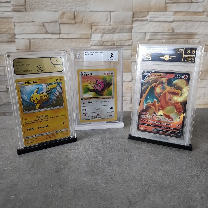 Set of 5 Pokémon Trading Card Game Display Stands Yugioh Metazoo - Etsy