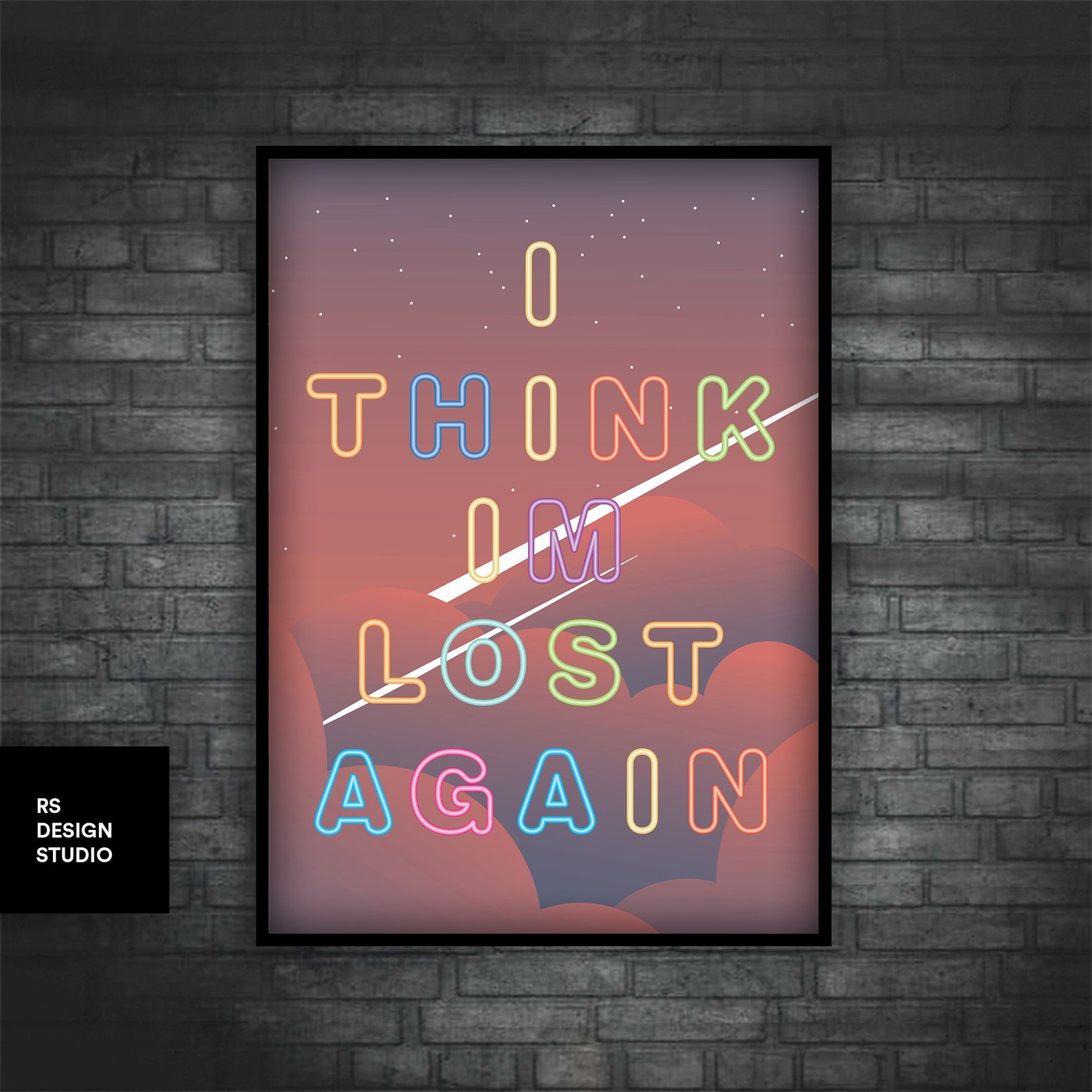 I Think Im Lost Again Poster Chase Atlantic Wall Art | Etsy