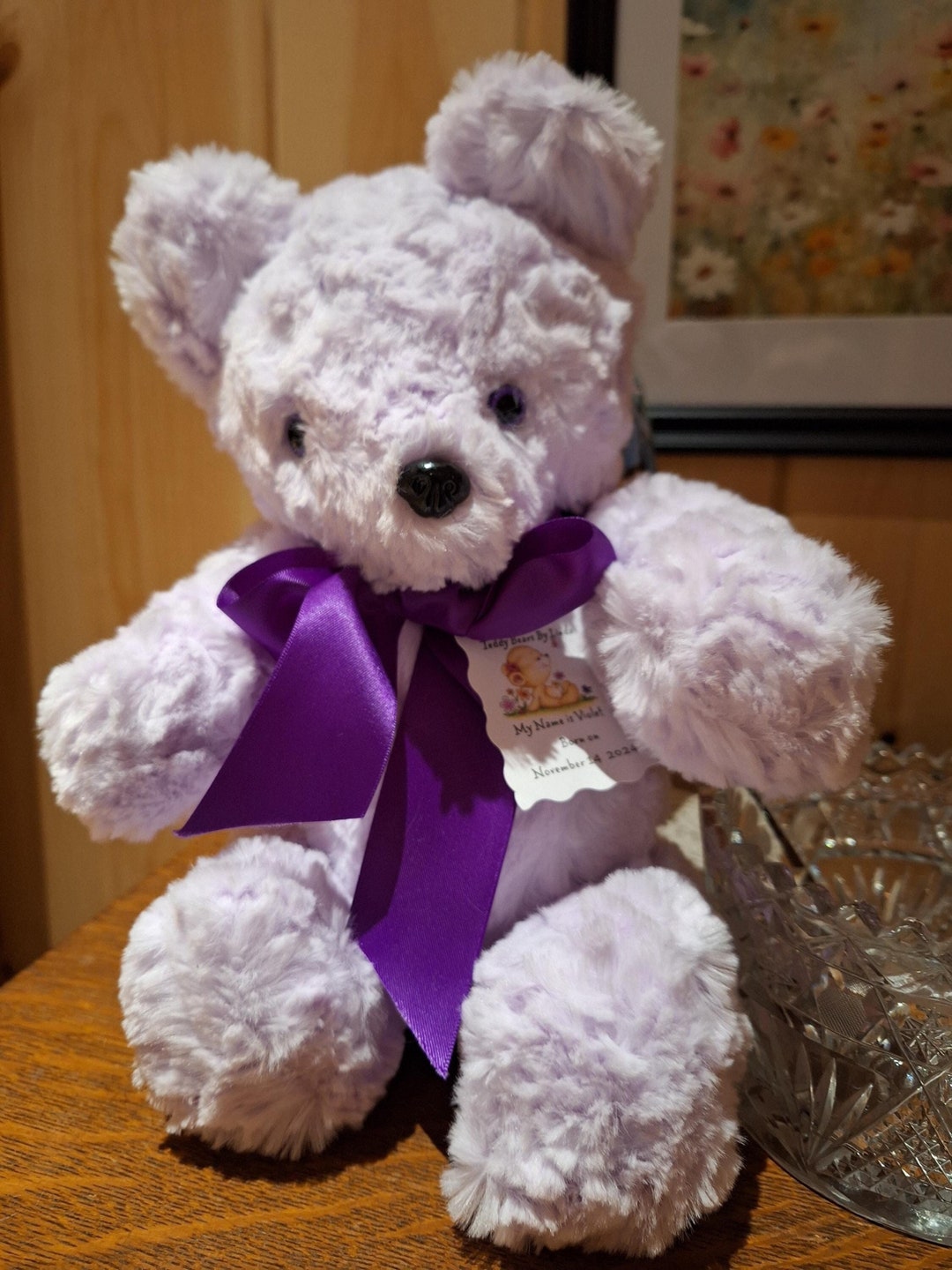 Handmade Teddy Bear Violet - Etsy