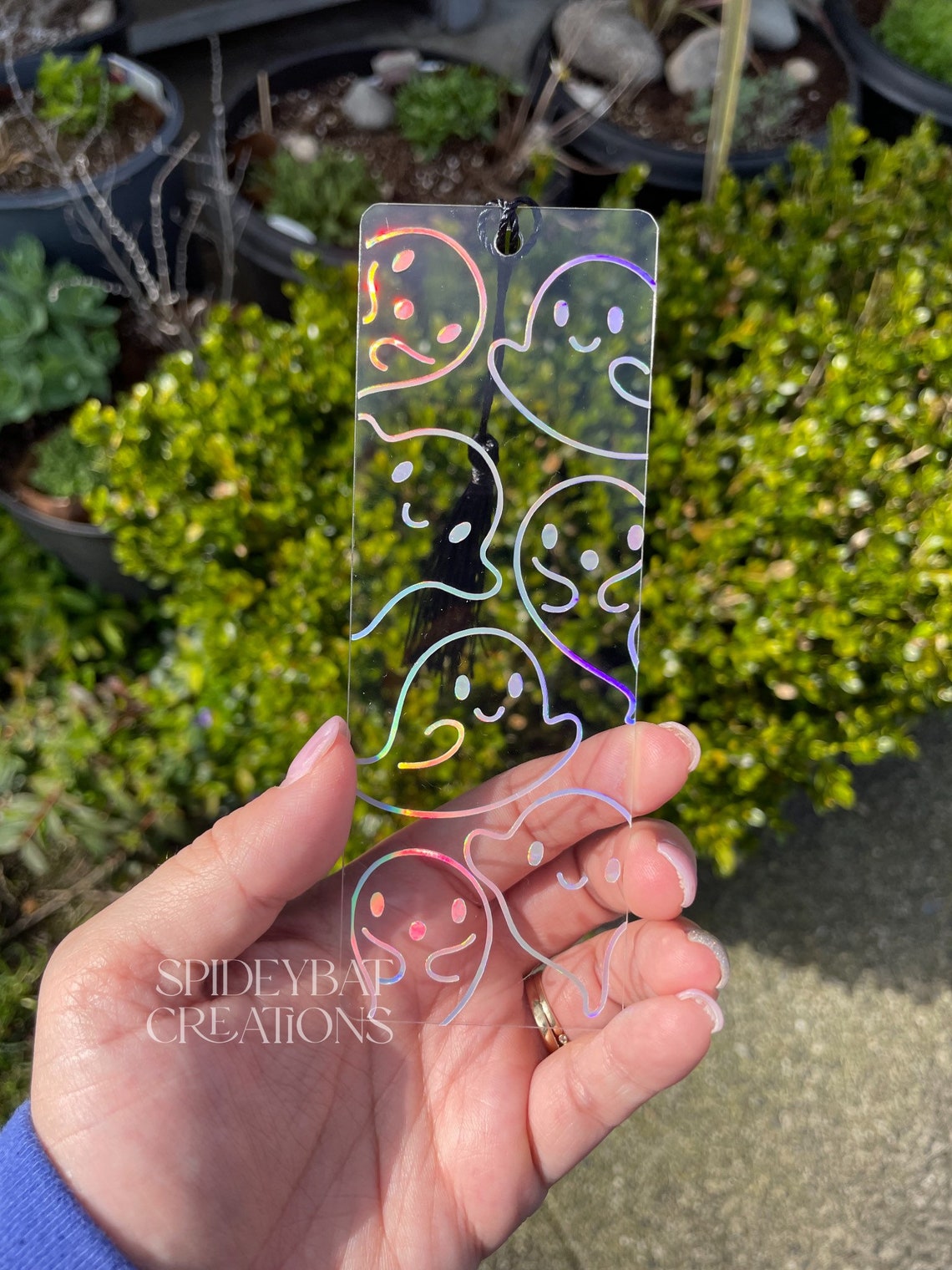 Kawaii Ghost Bookmarks Cute Bookmarks Spooky Acrylic - Etsy