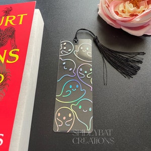 Kawaii Ghost Bookmarks Cute Bookmarks Spooky Acrylic - Etsy