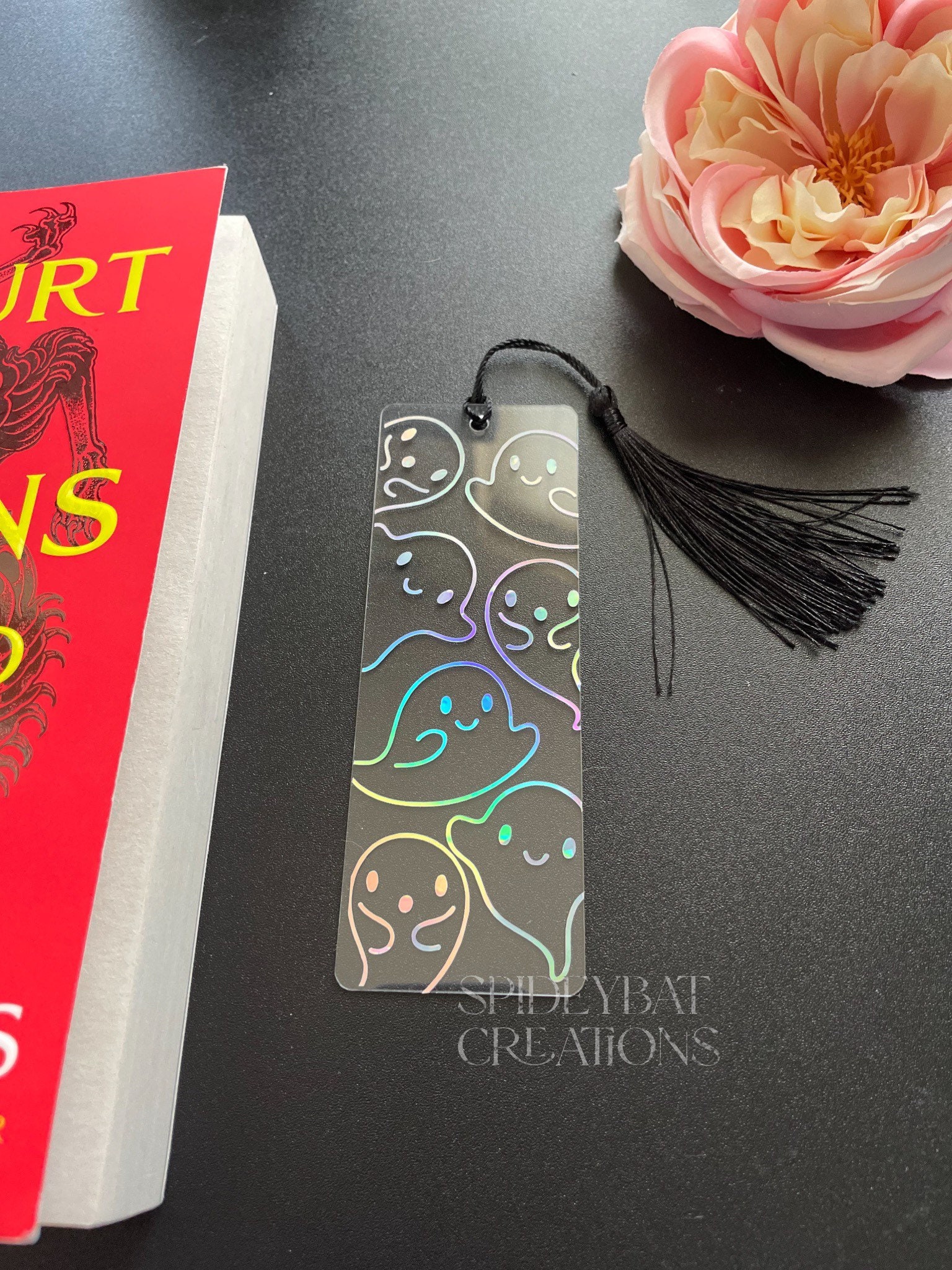 Kawaii Ghost Bookmarks Cute Bookmarks Spooky Acrylic - Etsy