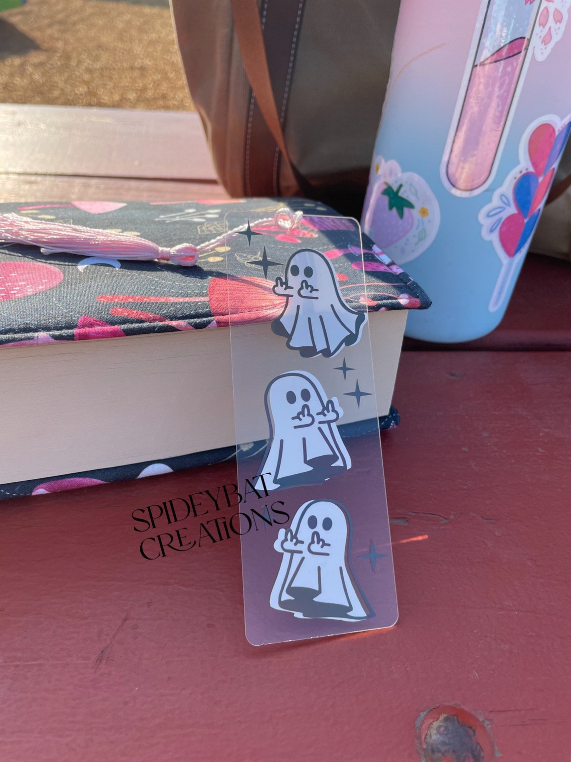 Rude Ghost Bookmarks Cute Bookmarks Spooky Acrylic Bookmark - Etsy