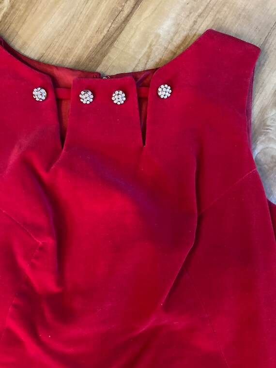 Vintage Red Velvet Toni Todd Dress - Gem