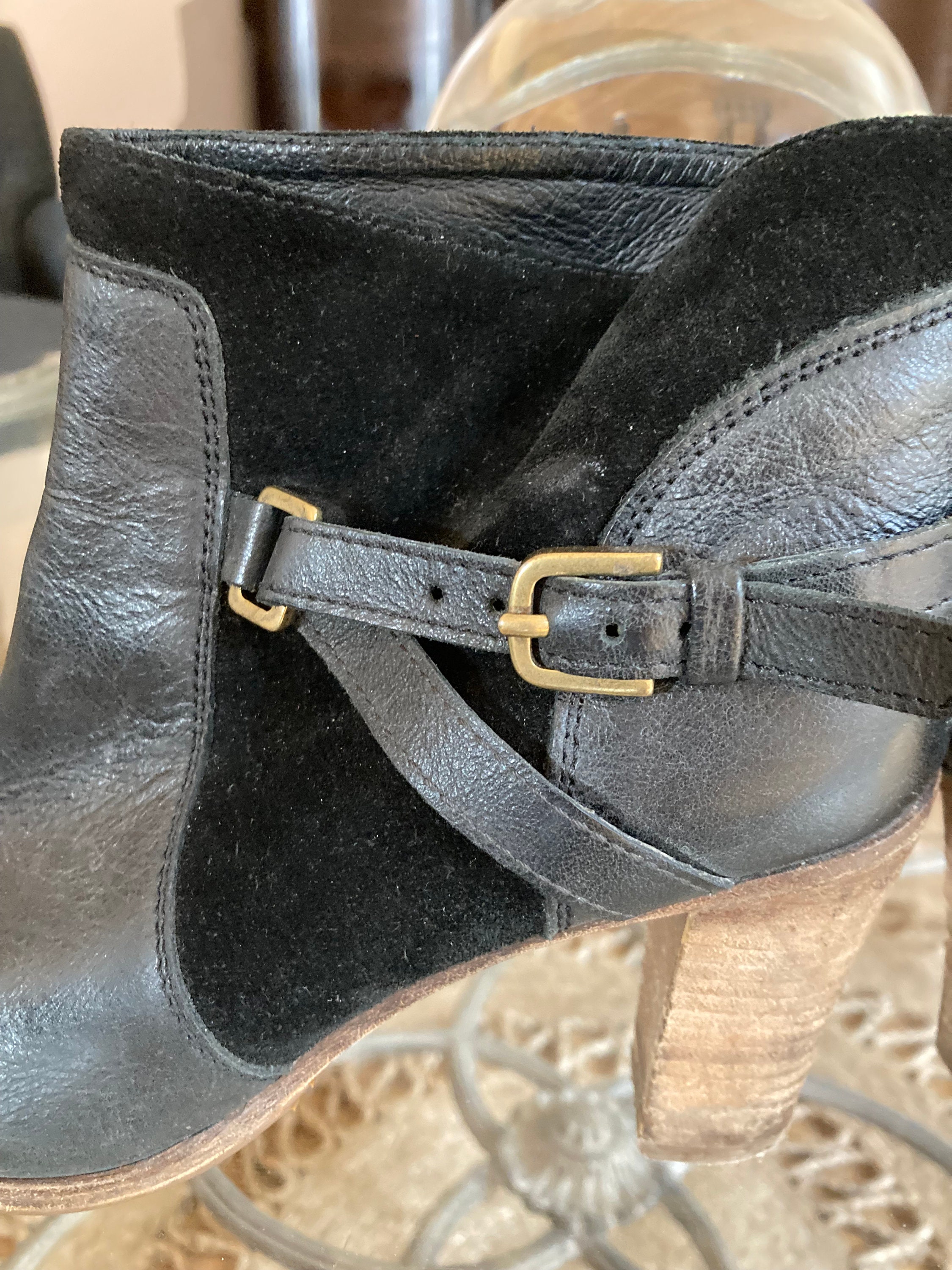 Leather and Suede European Made Ankle Boots - Etsy