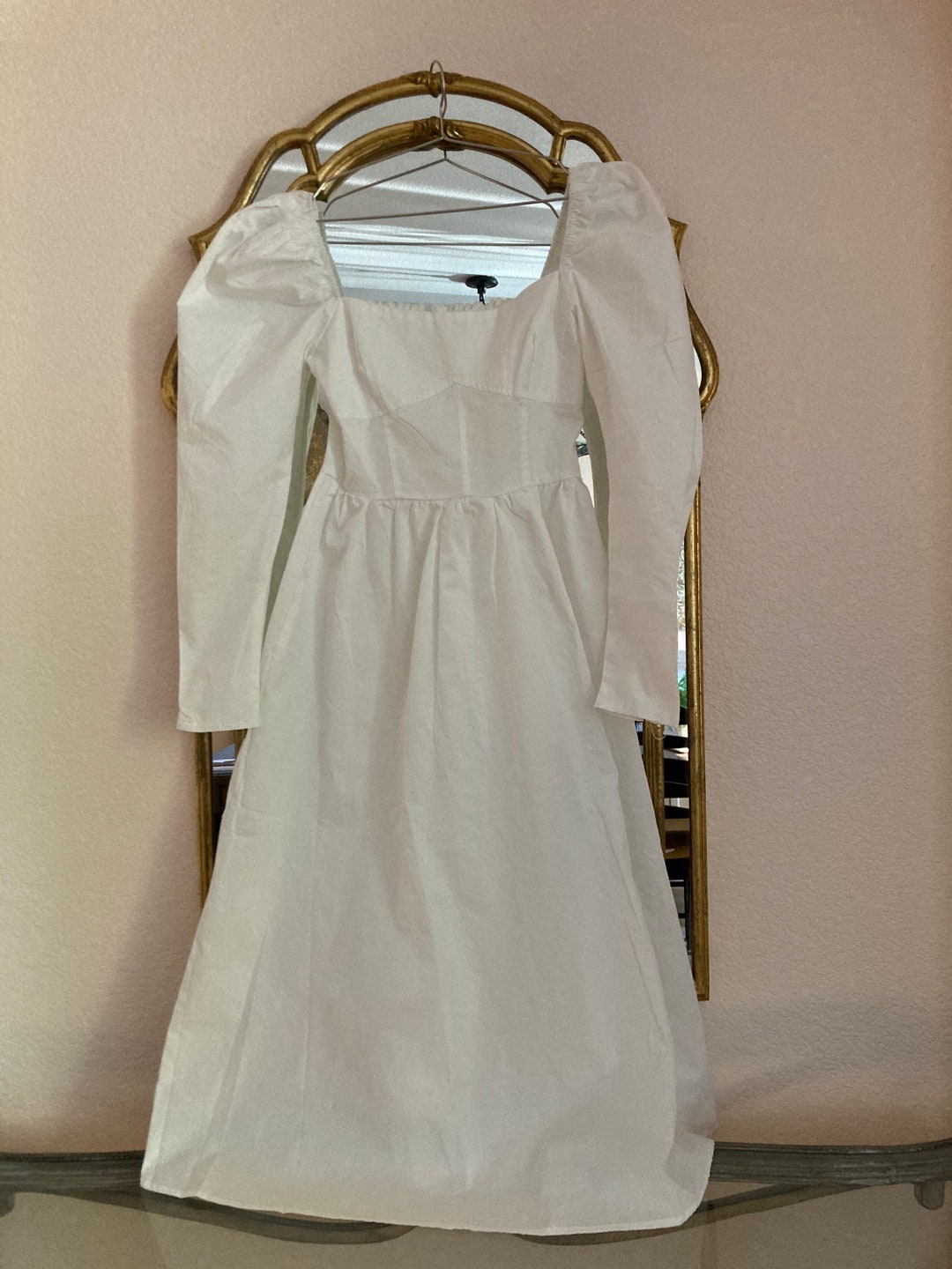 Solid Puff Sleeve Princess Dress - Etsy