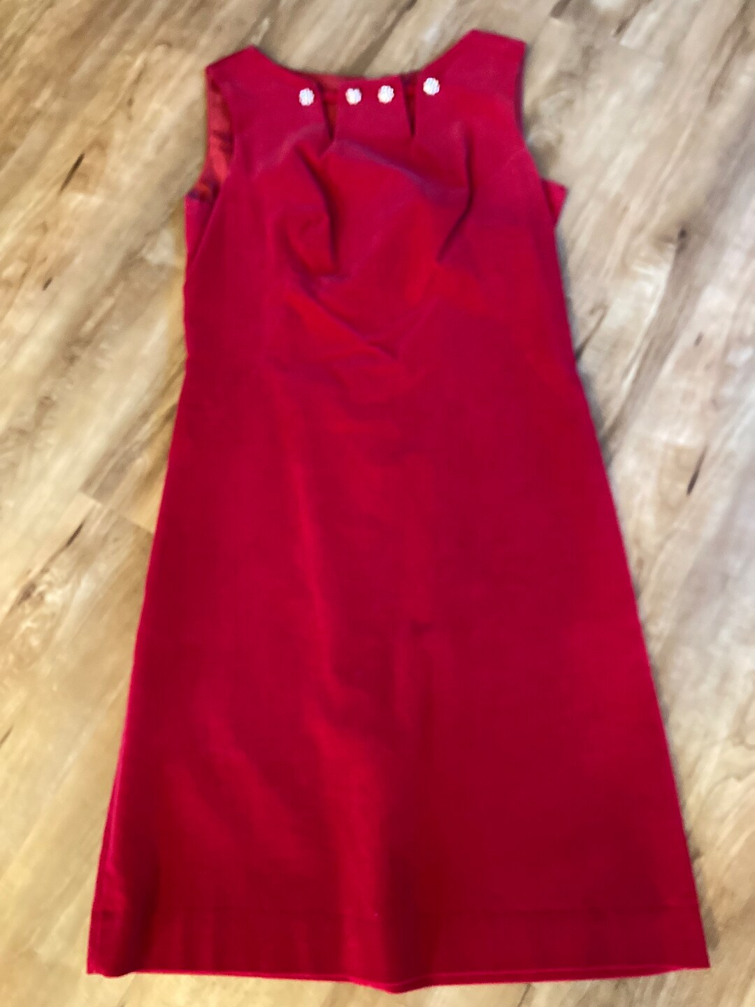 Vintage Red Velvet Toni Todd Dress - Etsy