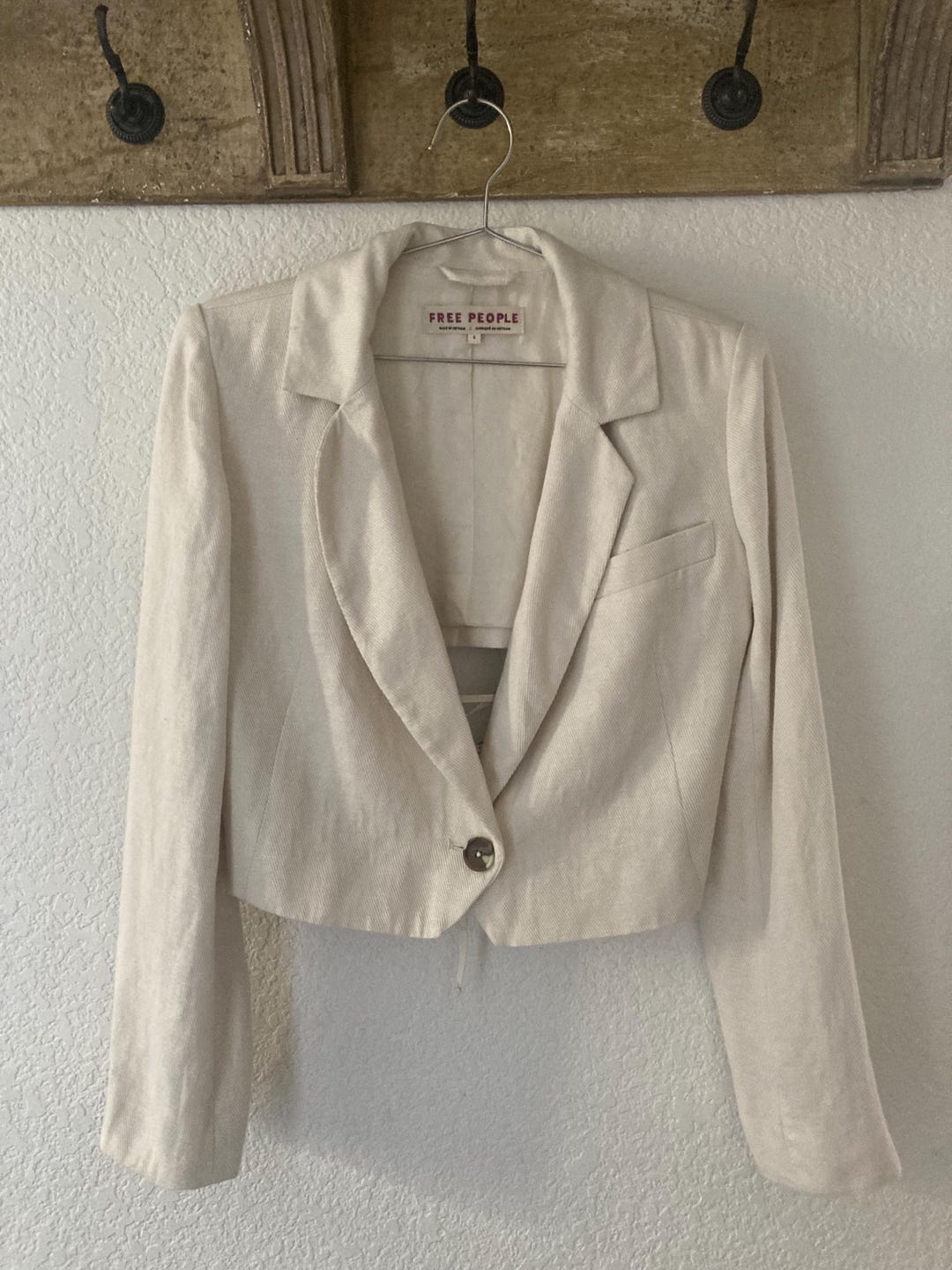 Cropped Blazer With Lace up Back - Etsy