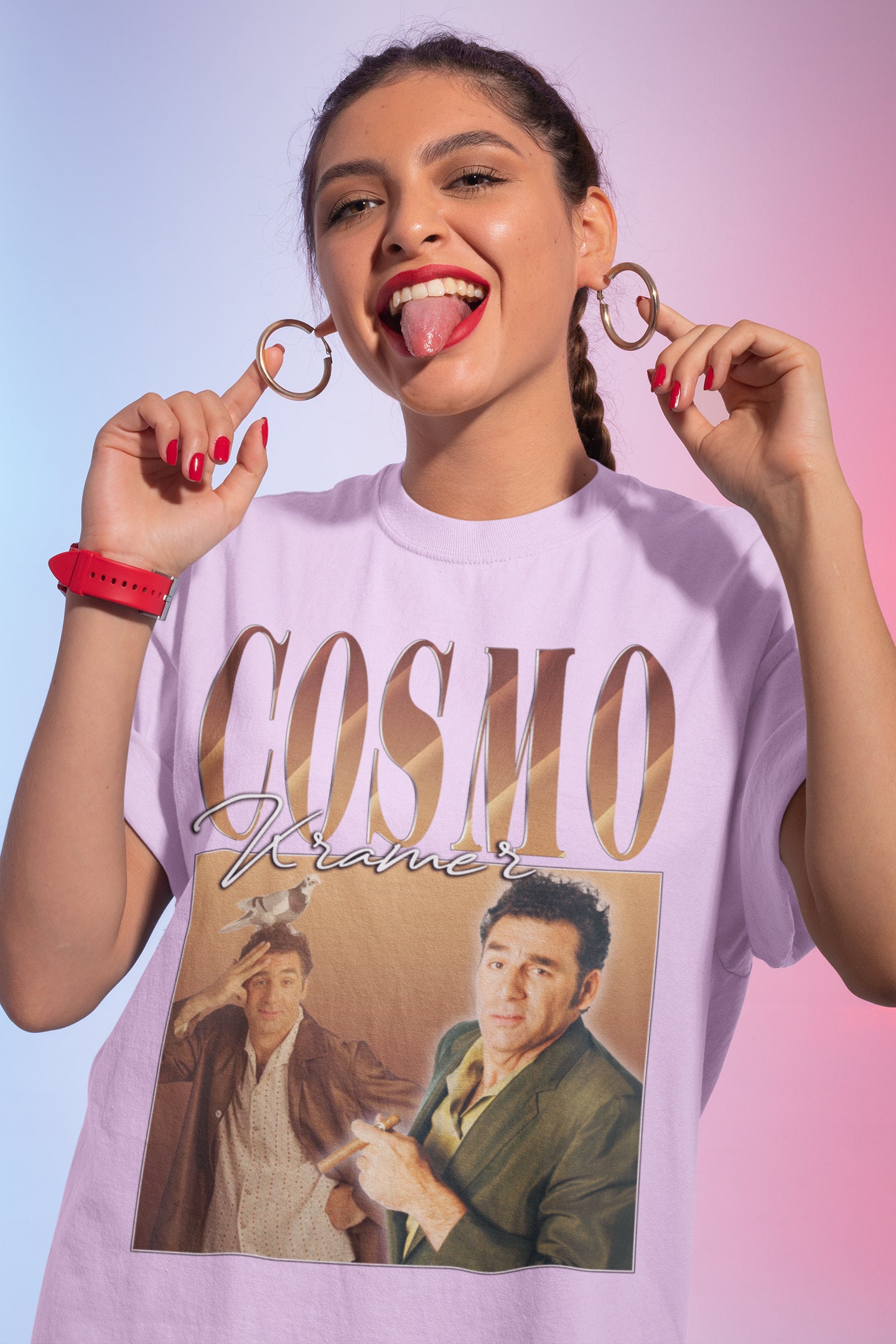 Cosmo Kramer Rap Style Shirt, Costanza Fan Tee, Costanza Retro 90s ...