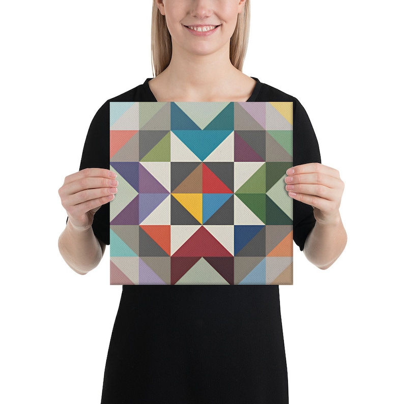 Color Folly Indoor Barn Quilt Canvas - Etsy