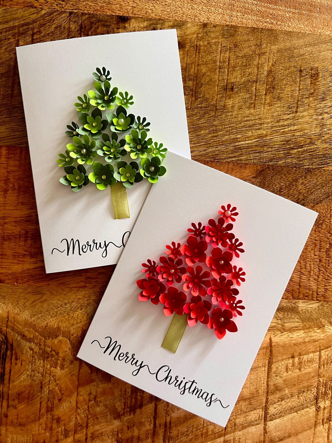 A6 Size, Christmas Cards Set of 2, Cards Set, Gift Cards, Handmade ...