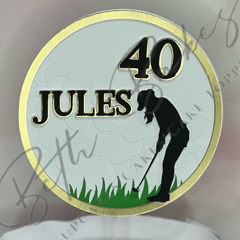 Golf Cake Topper - Etsy Canada