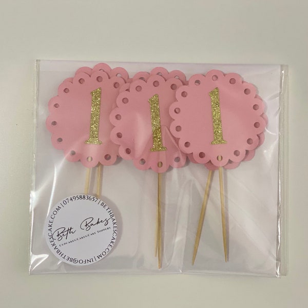 Blue Cupcake Toppers - Etsy