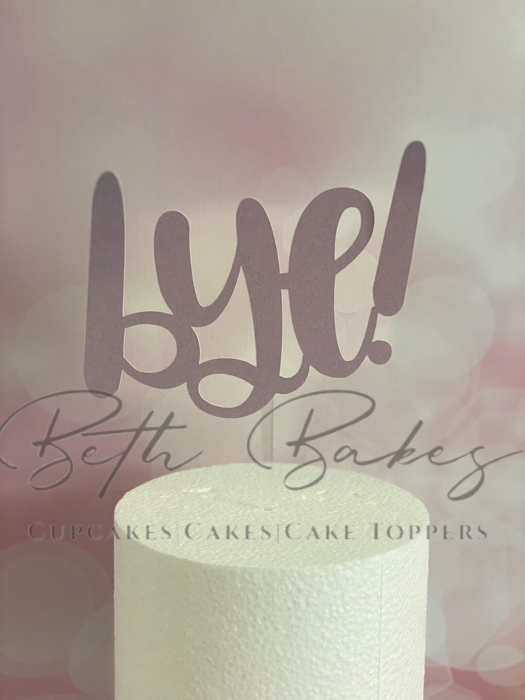 Simple Collection Bye! Leaving Cake Topper - Etsy
