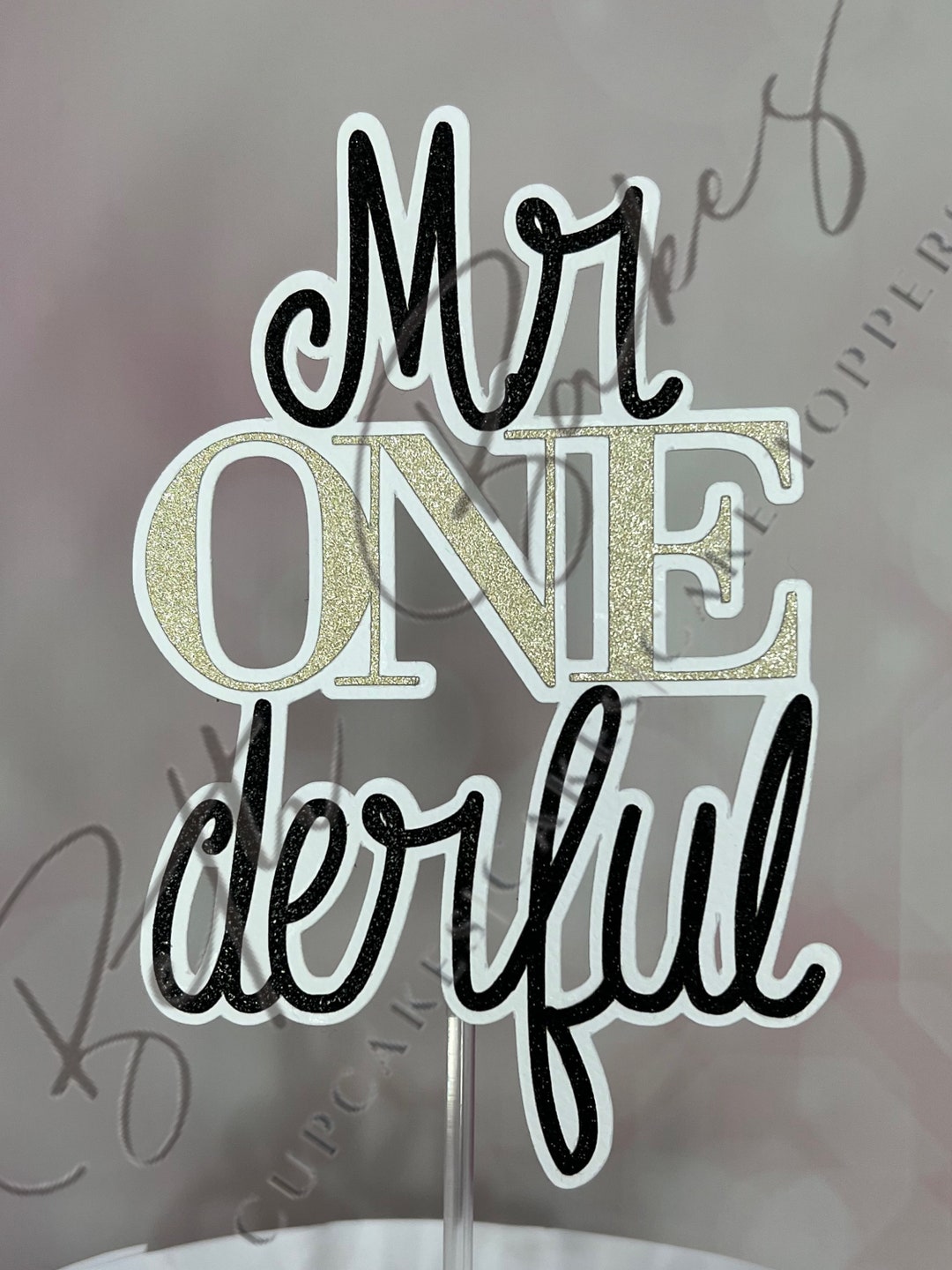 Mr One-derful Cake Topper - Etsy