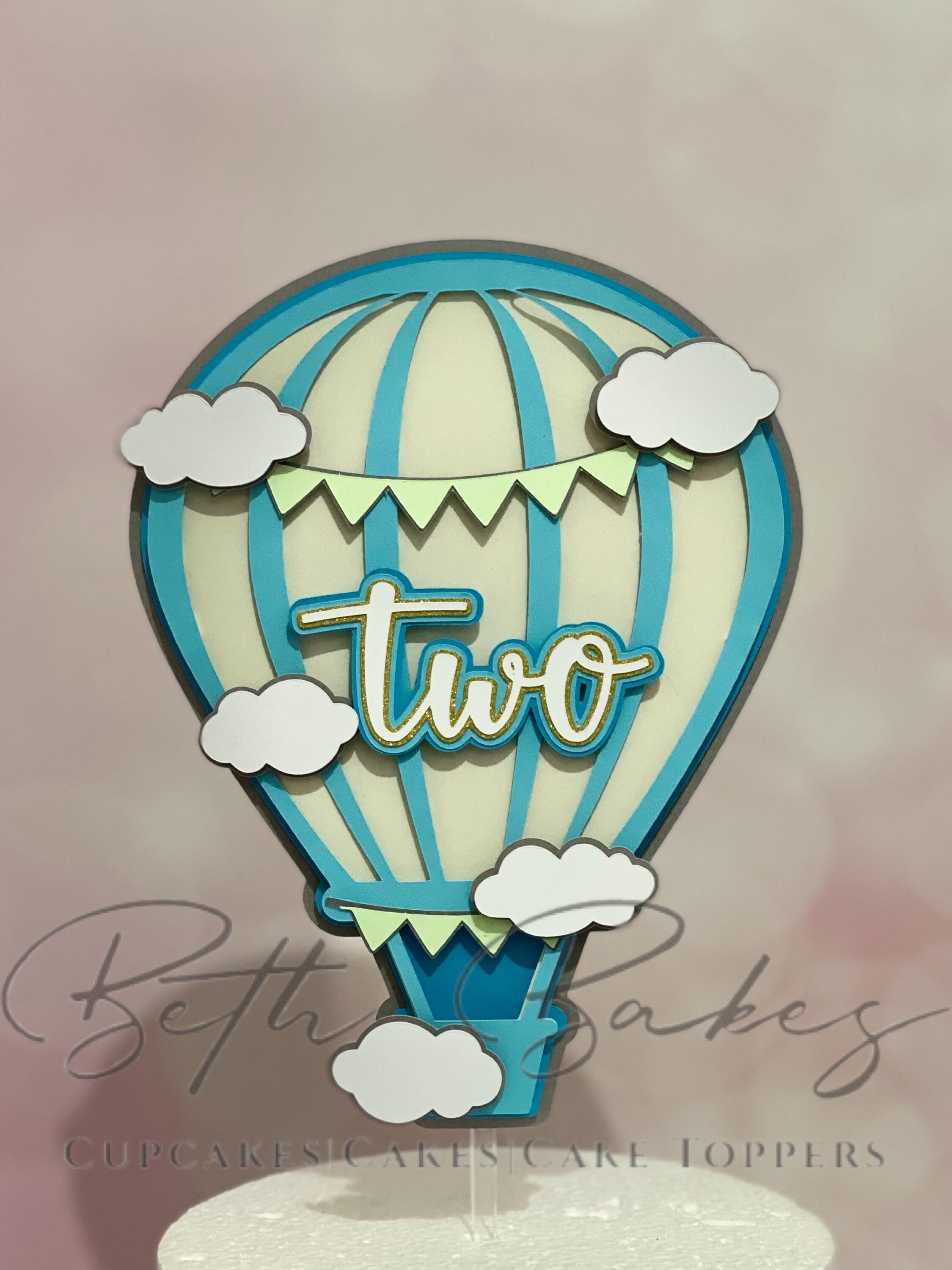 Hot Air Balloon Cake Topper - Etsy