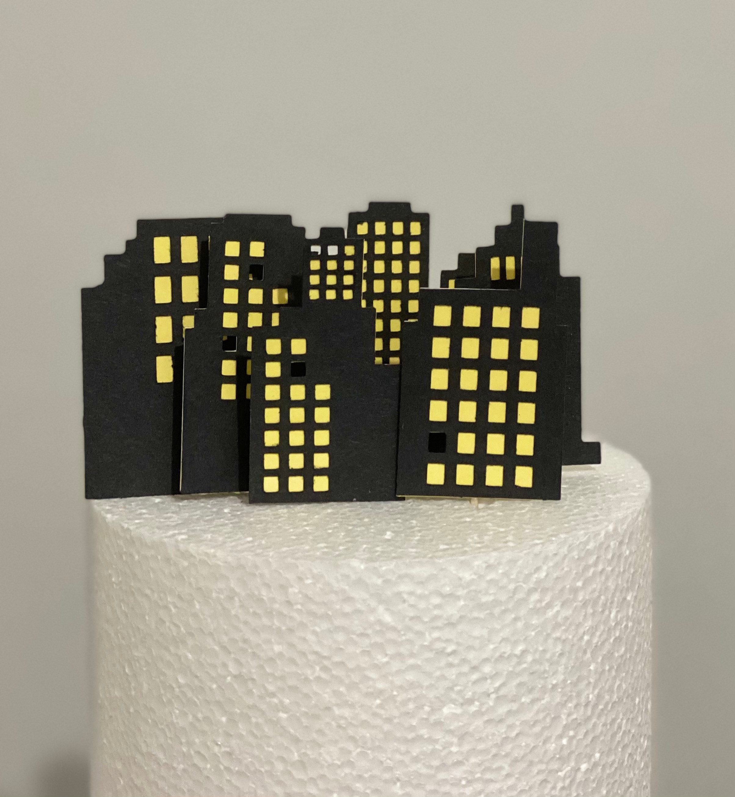 6 Skyscraper Cake Toppers - Etsy UK