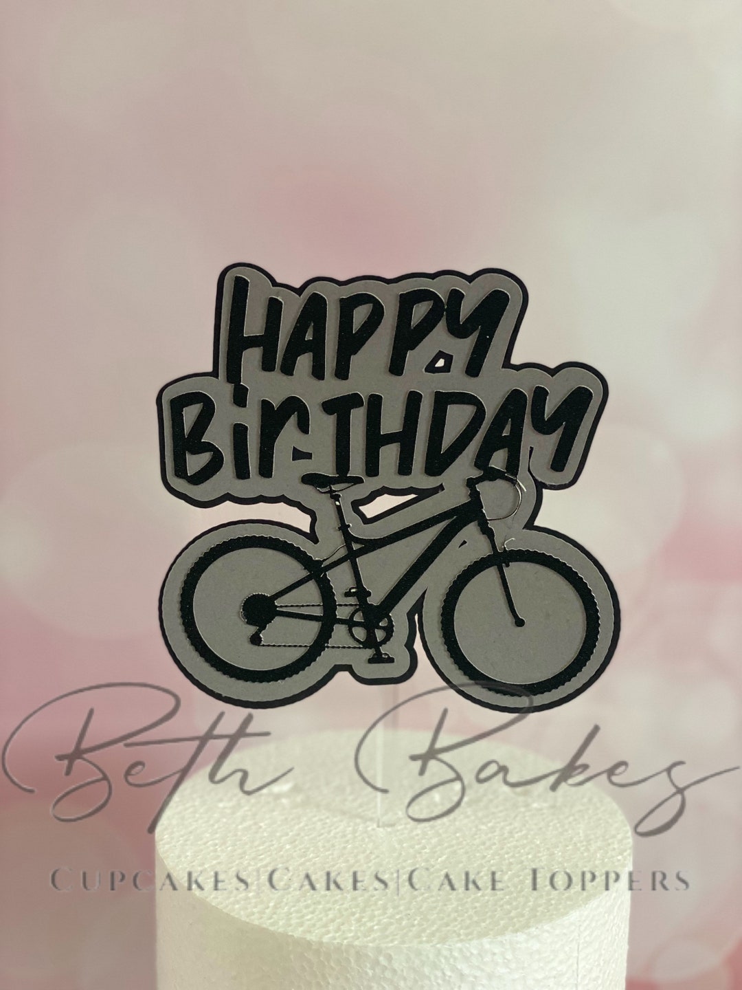 Cycling Cake Topper - Etsy